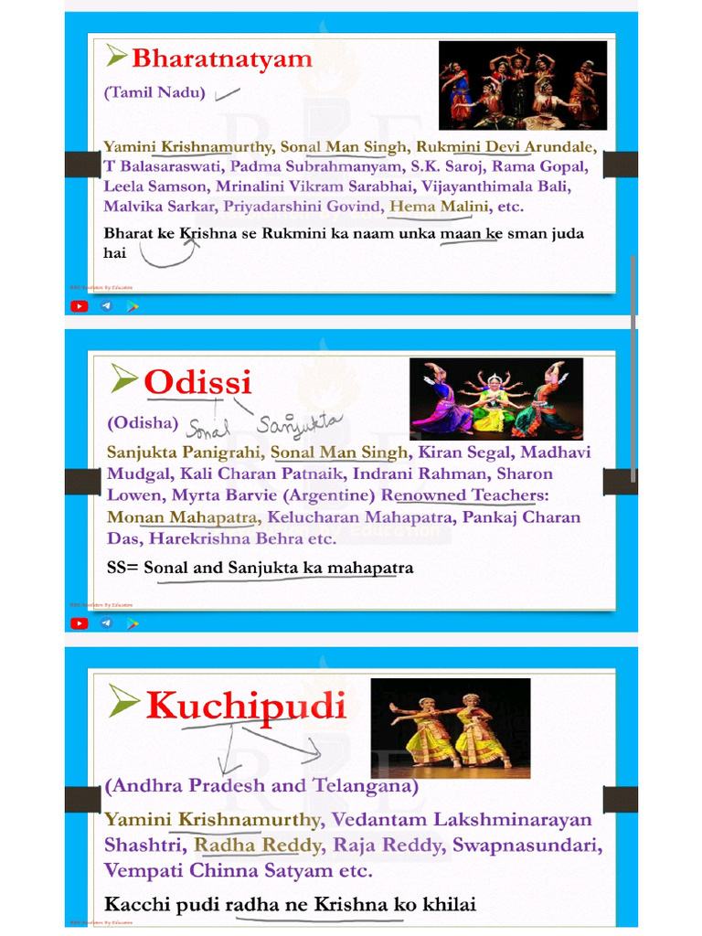 classical dance form exponents | PDF