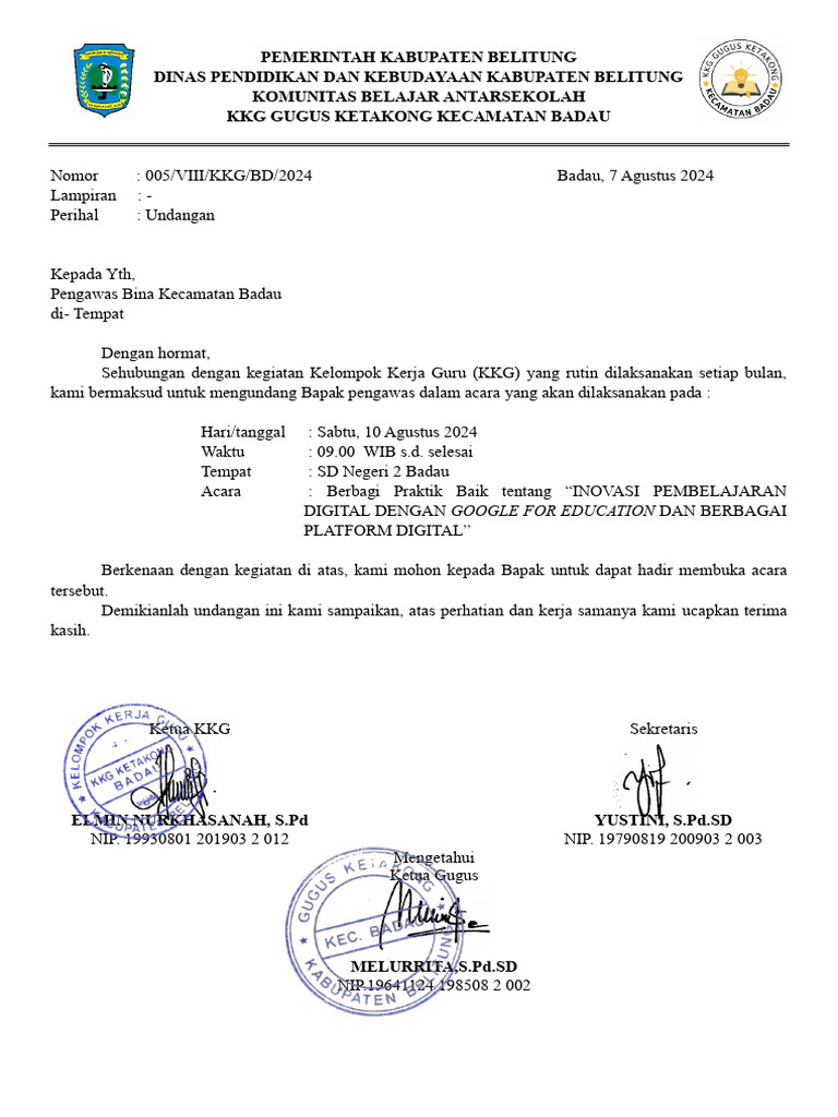 Undangan Pengawas | PDF