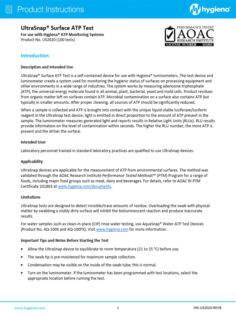 Ultrasnap Instructions en | PDF