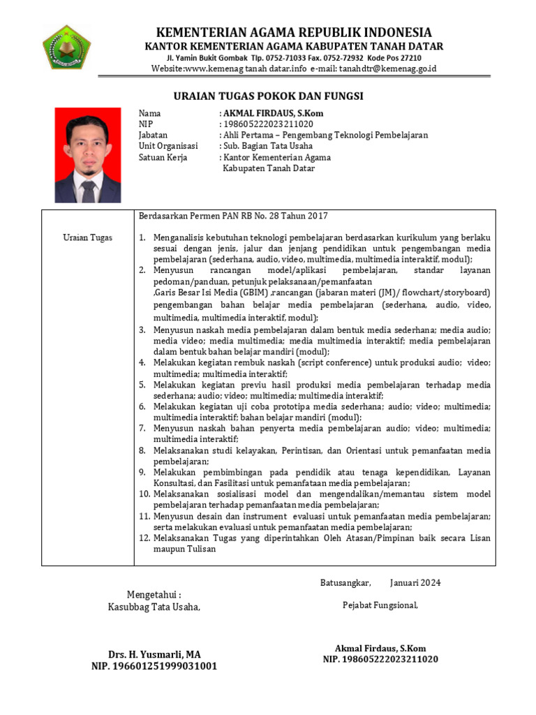 Contoh TUSI PTP | PDF