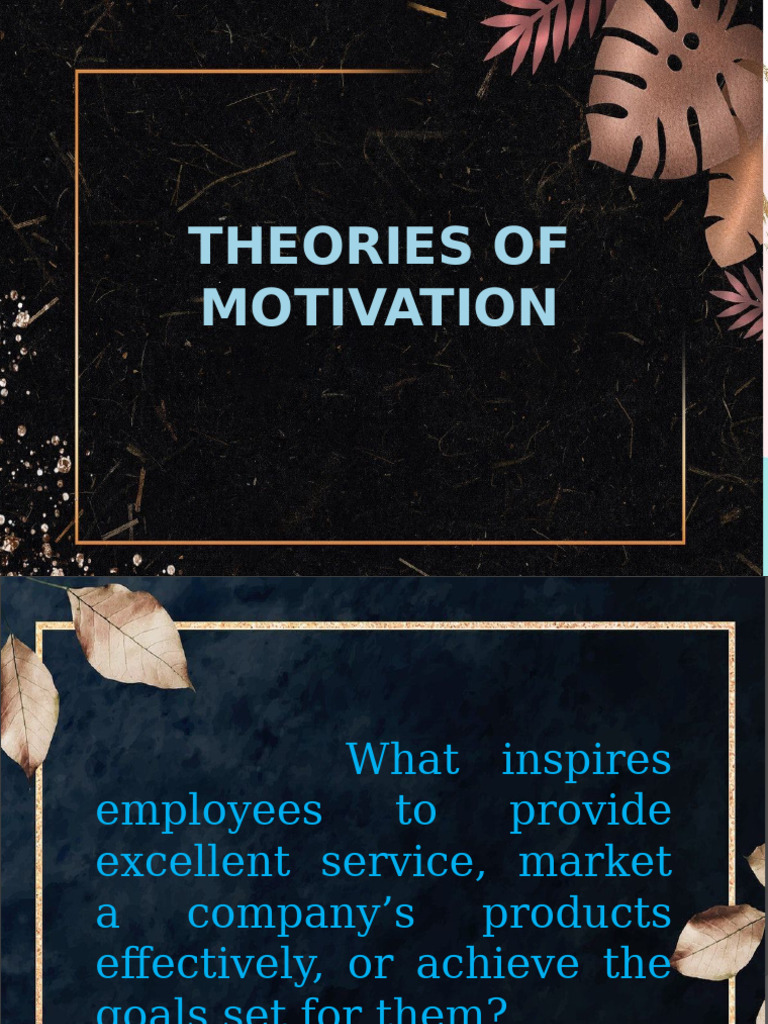 Understanding Employee Motivation Theories | PDF | Motivational ...