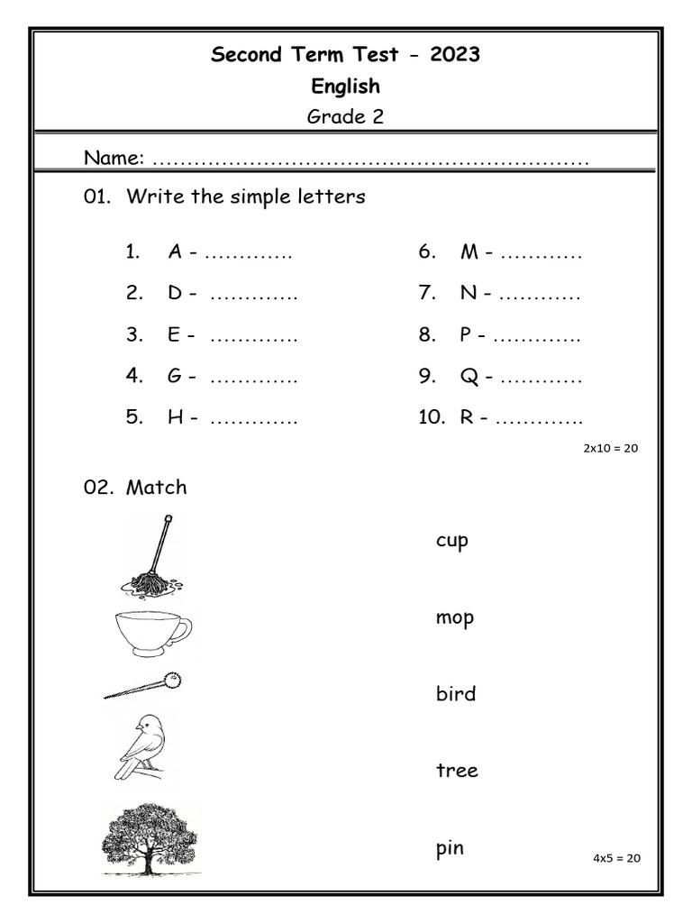 GR 2 English 1 | PDF