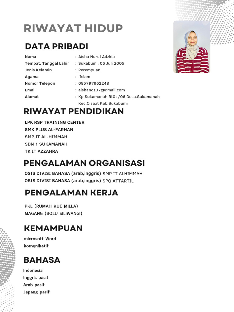 Cv aisha | PDF