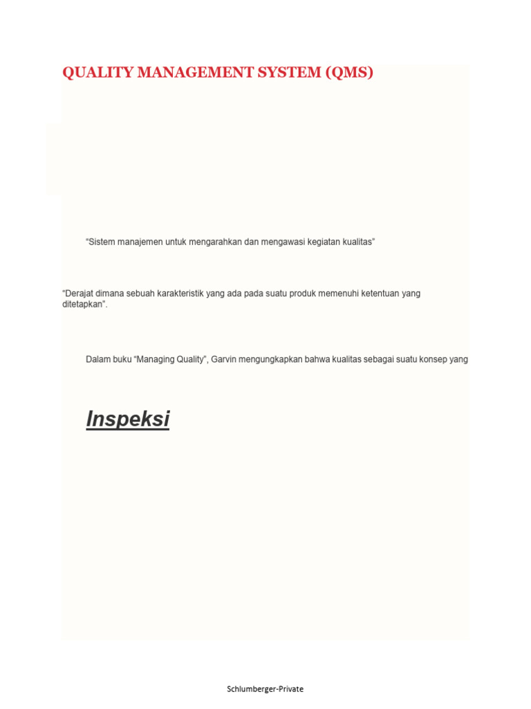 QUALITY MANAGEMENT SYSTEM | PDF