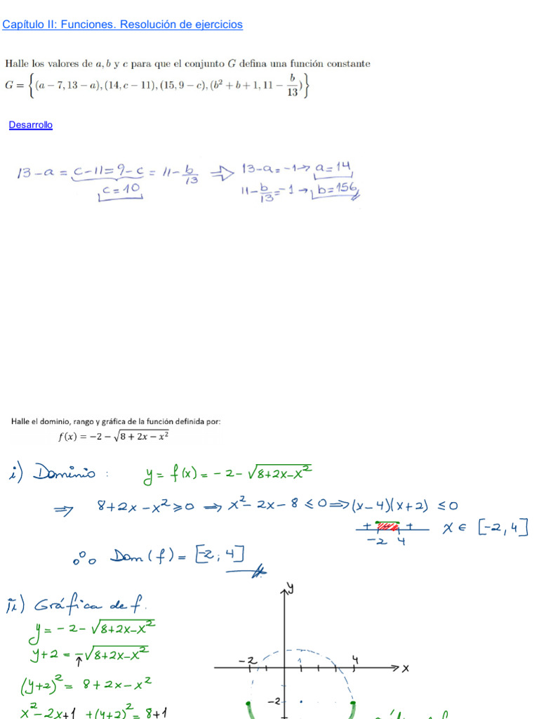 AM1 EJERCICIOS CAP 2 FUNCIONES TEMA 2.1 | PDF