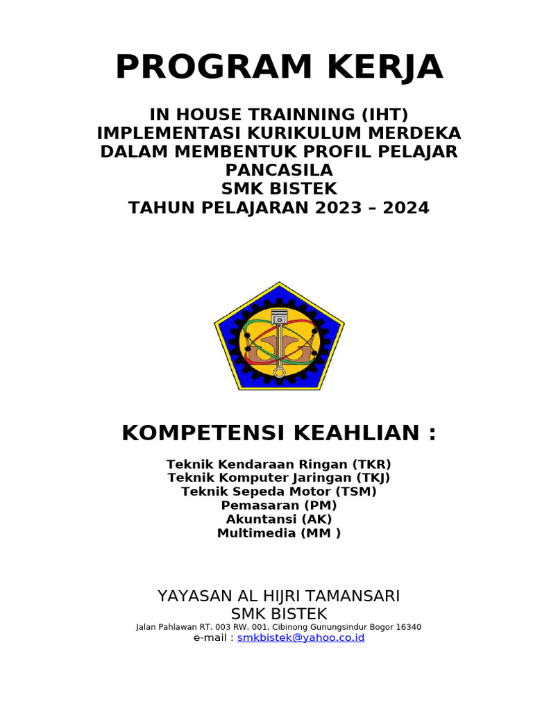 Proposal Kegiatan Iht | PDF