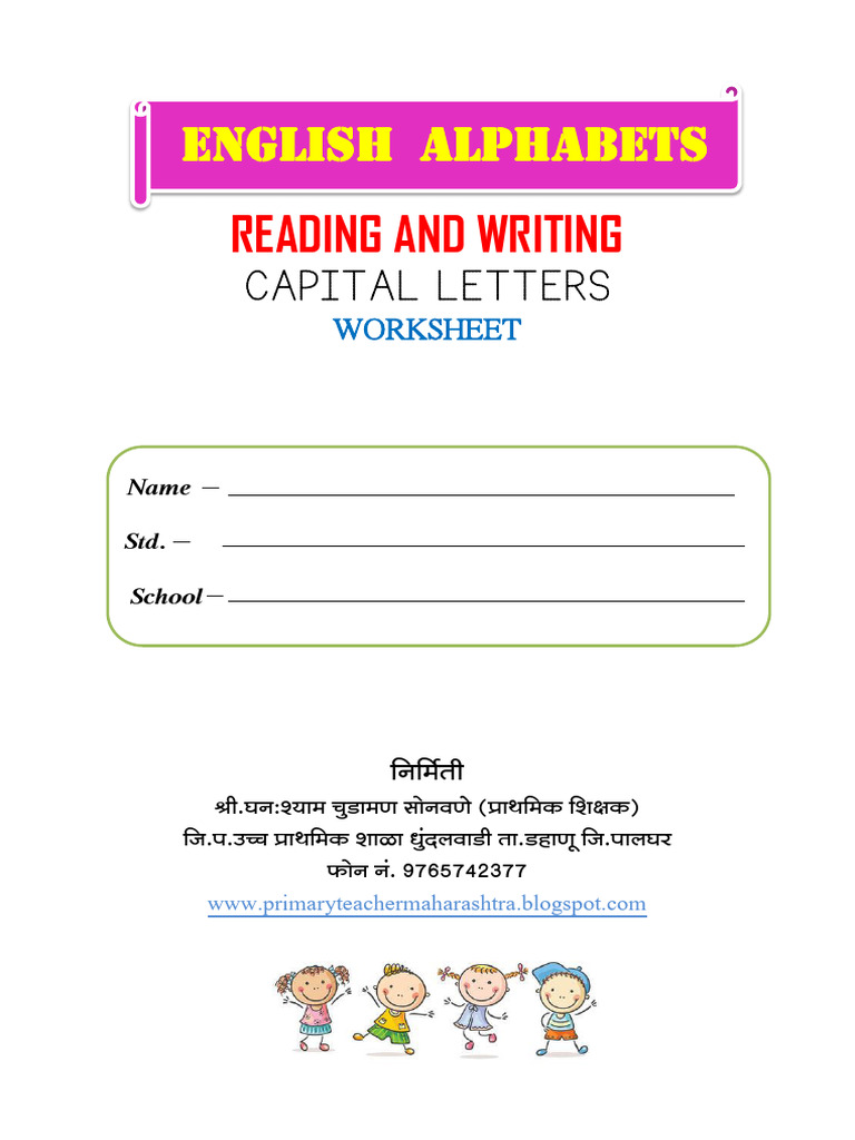 English Capital Alphabets Reading & Writing Worksheets | PDF
