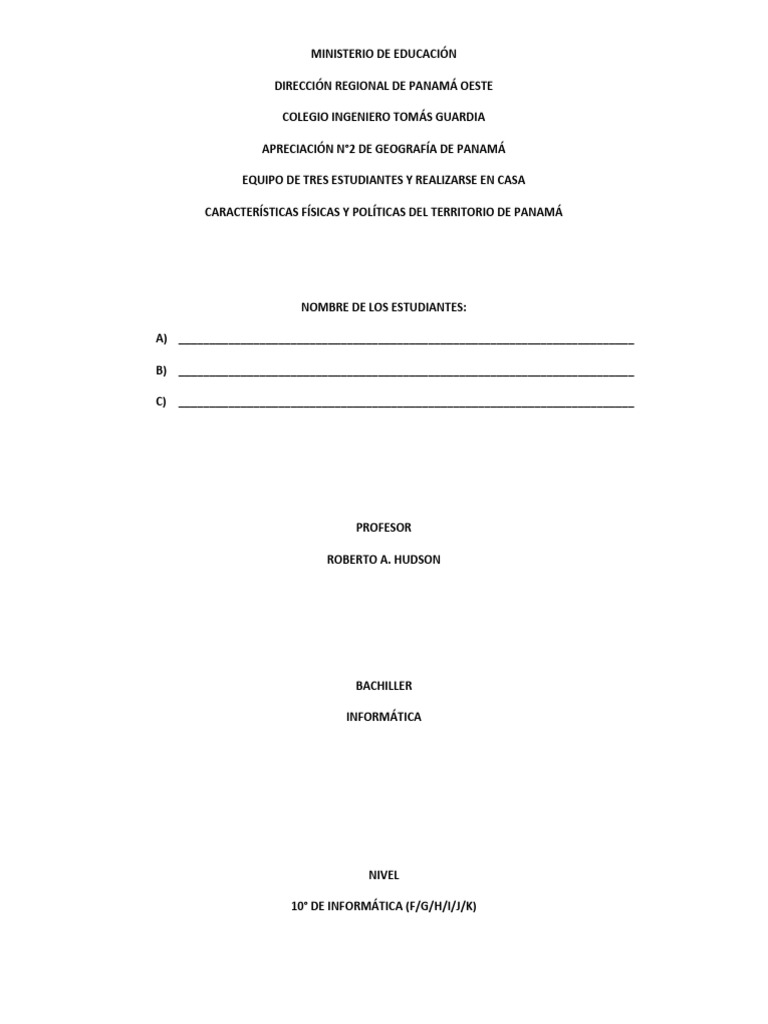 Aprec 2 y Aprec 3 Mapas II Trime 2023 | PDF | Panamá | Isla