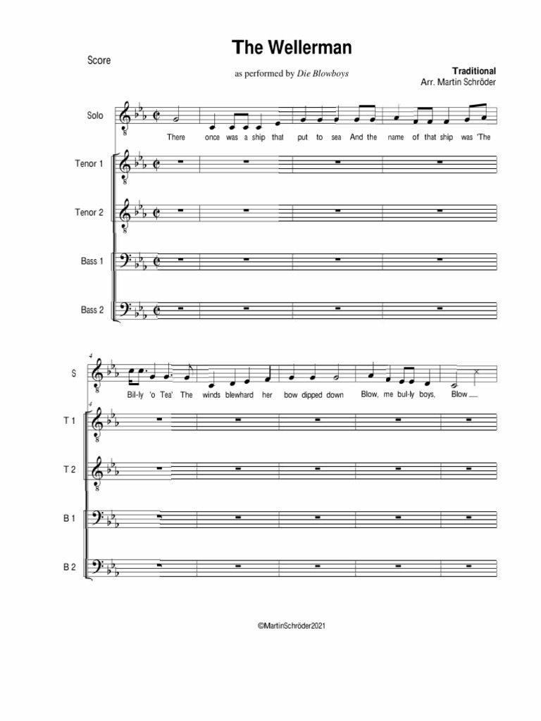 The Wellerman - TTBB | PDF