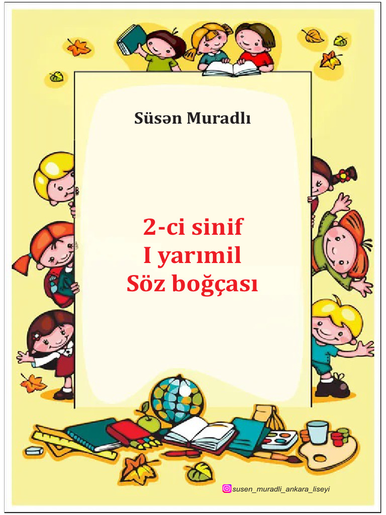 2-Ci Sinif - Soz Bogcasi-Süsən Muradlı | PDF