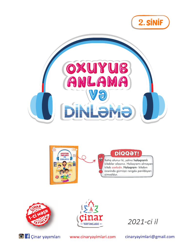 2ci Sinif Oxuyub-Anlama V Dinl M - N Mun S Hif L R | PDF