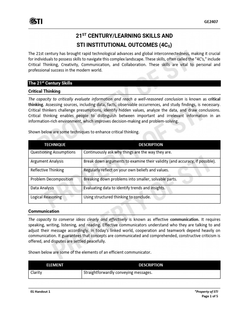 01 Handout 1a Pdf