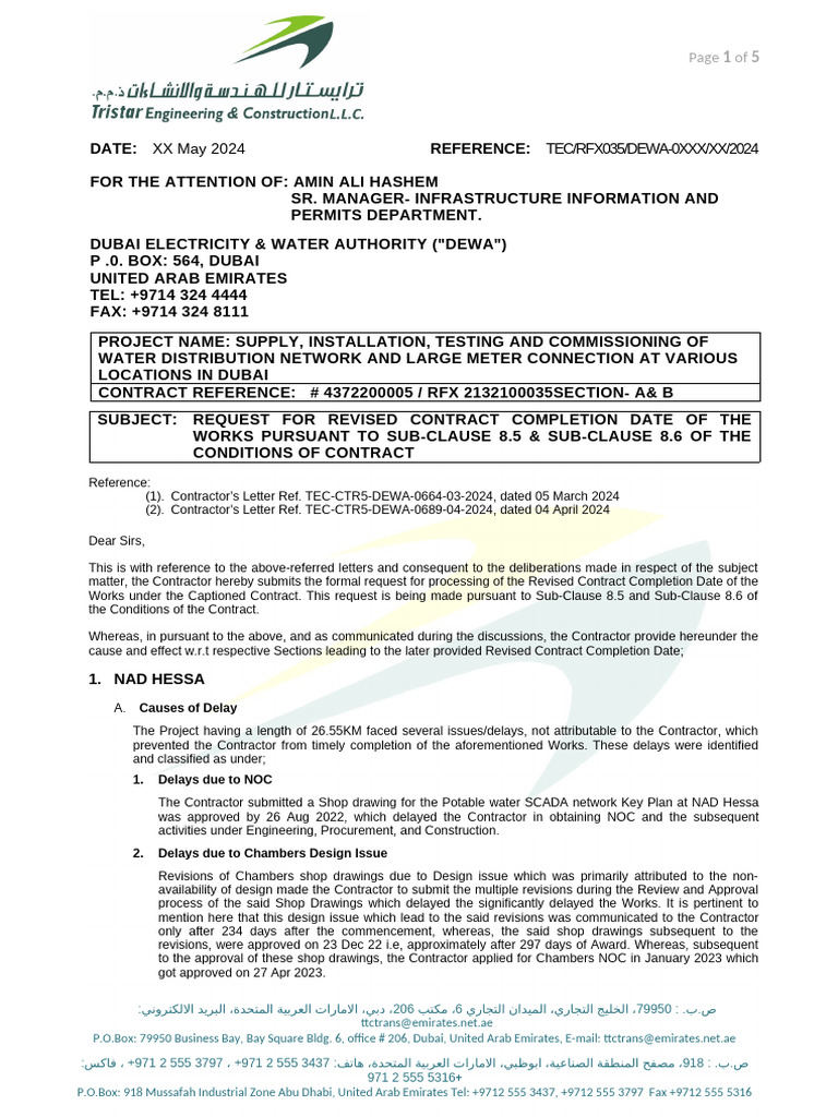 XXX1- Draft Response Letter 01-May-24 R1 | PDF