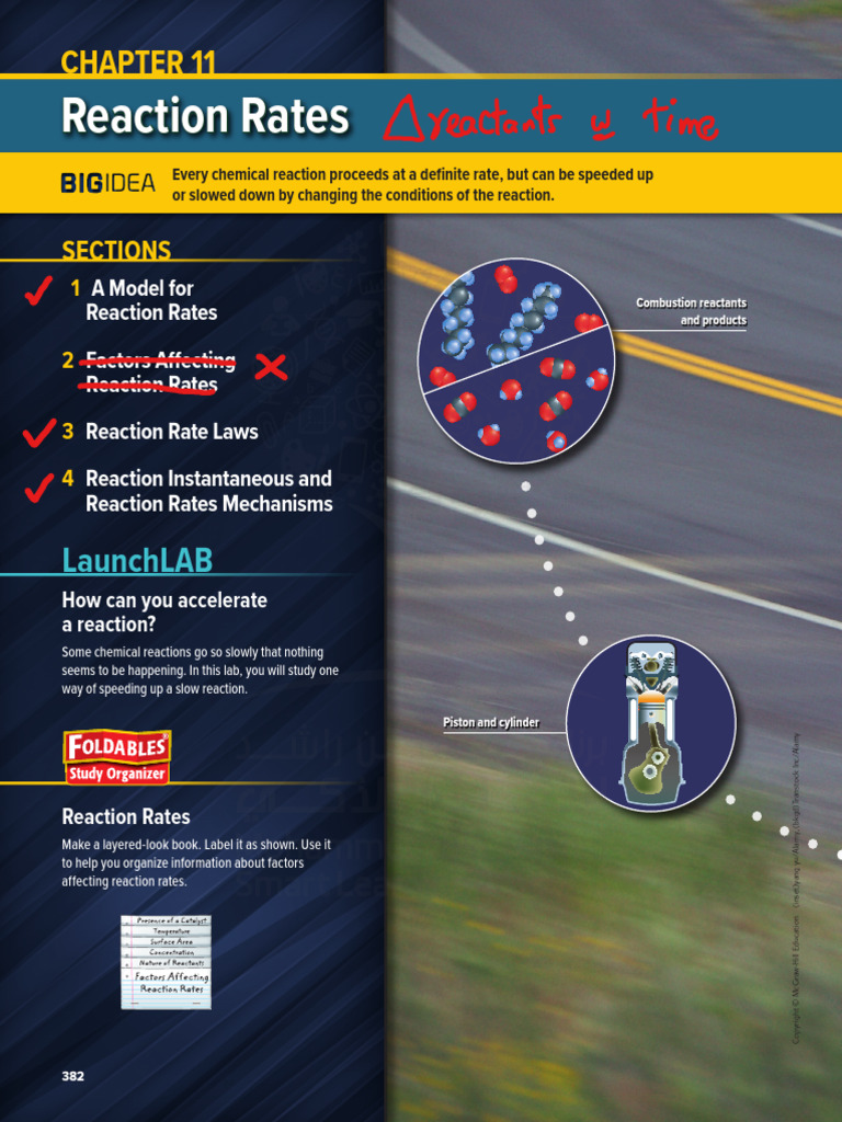 CH11 Reaction Rates Unlocked | PDF | Reaction Rate | Chemical Reactions