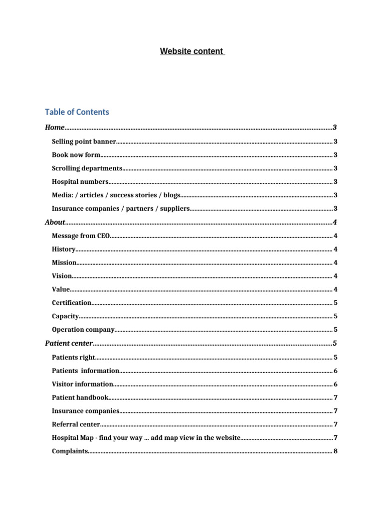 Website Content | PDF