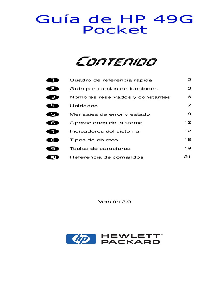 Comandos HP 49G | PDF