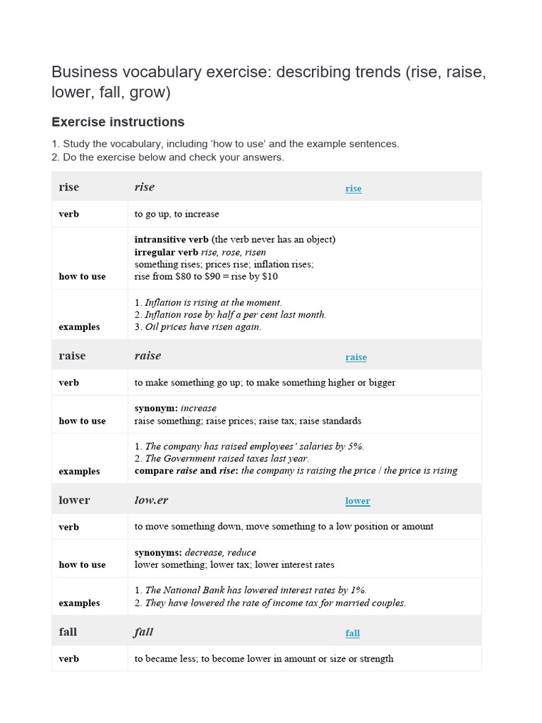 Describing Trends | PDF