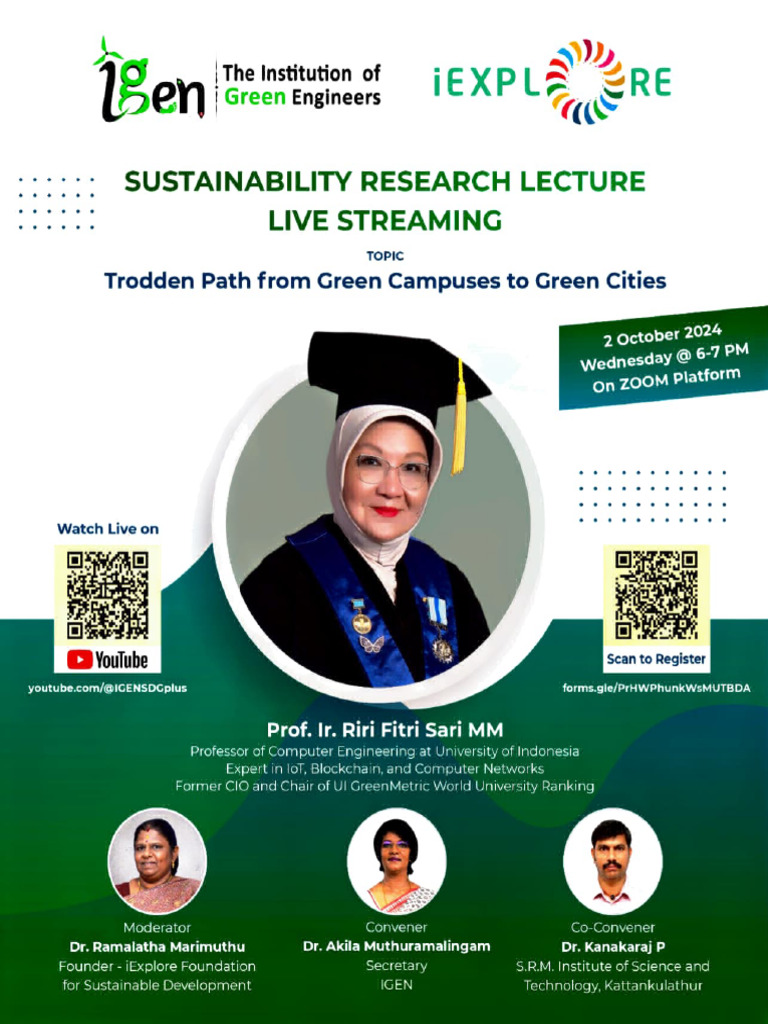 Sustainability Lecture Flyer | PDF | Art | Computers