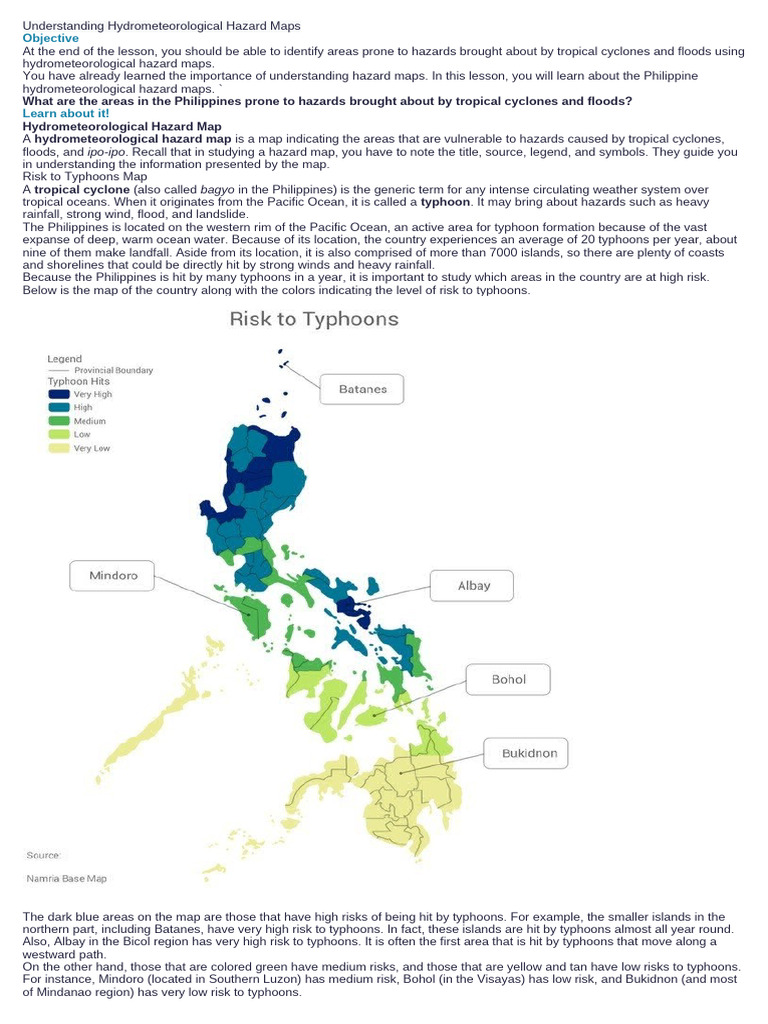 Understanding Hydrometeorological Hazard Maps | PDF