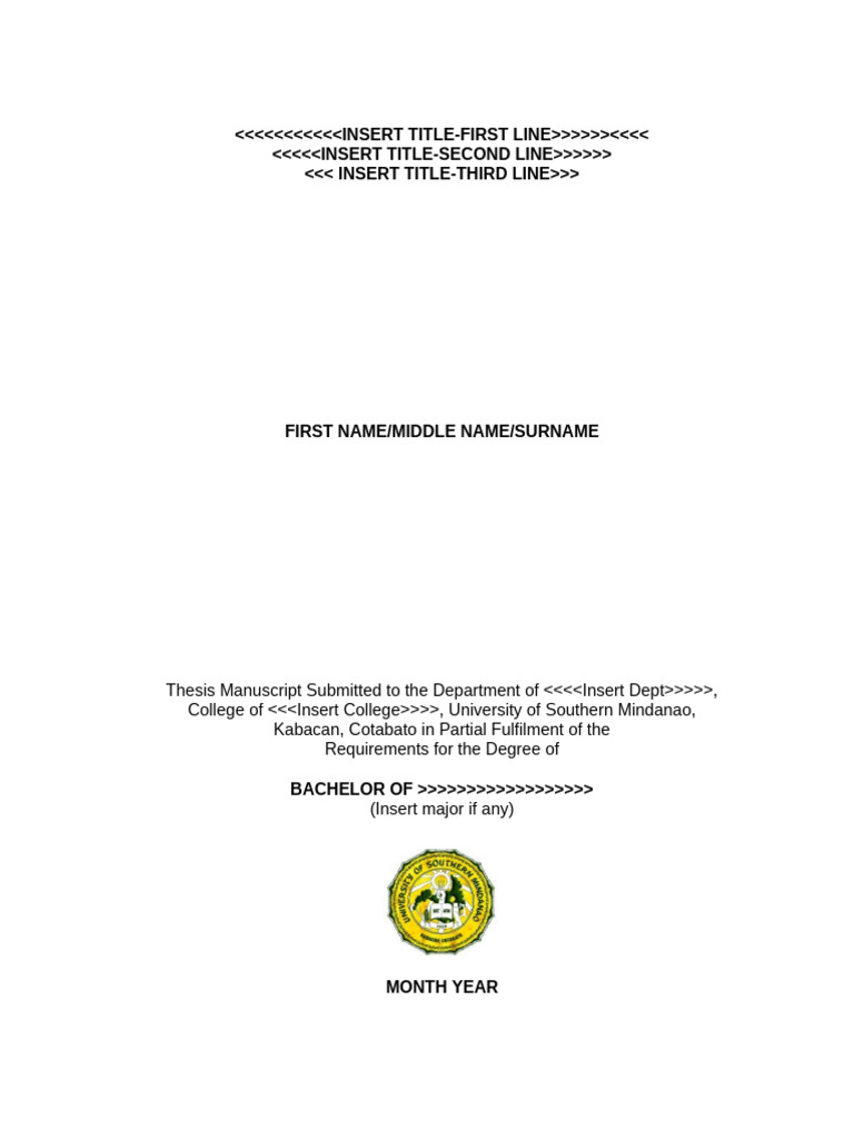 Undergrad Thesis Manuscript Template Qualitative MTNC Fin | PDF