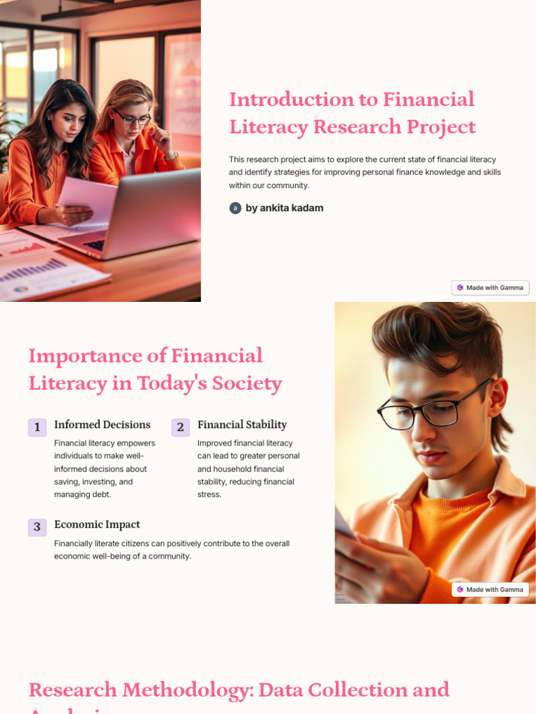 Introduction To Financial Literacy Research Project | PDF | Financial ...