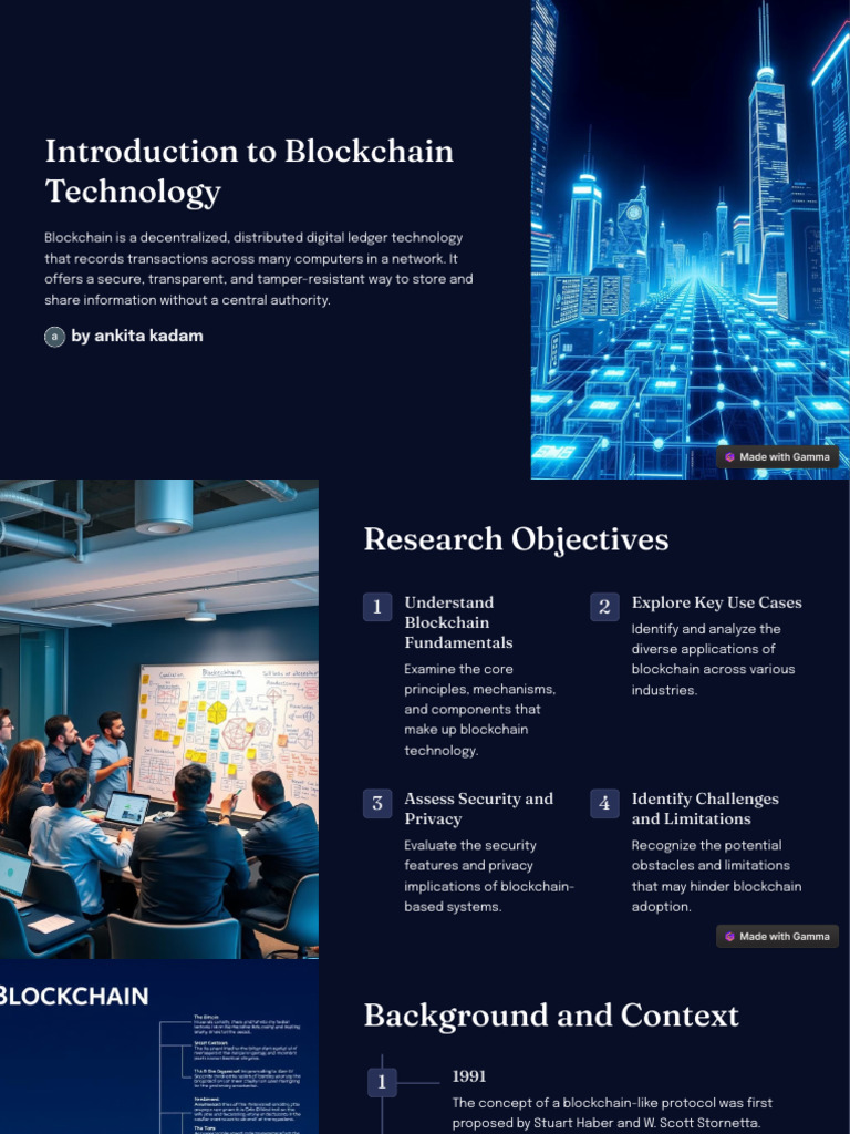 Introduction To Blockchain Technology | PDF | Computing | Information Science