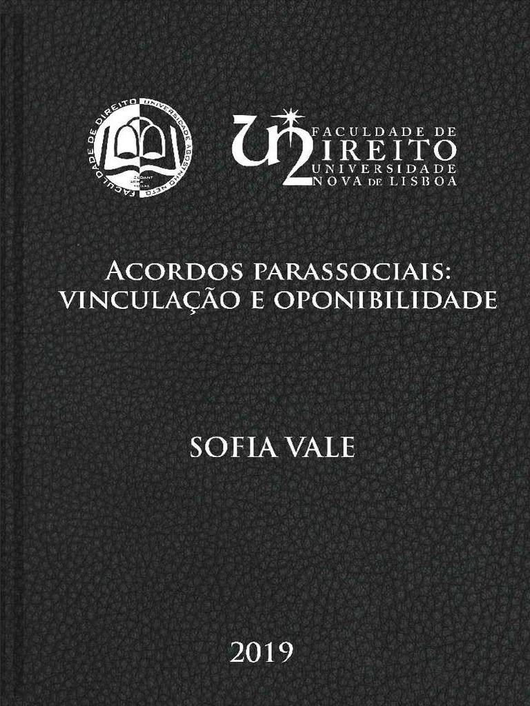 Acordos Parassociais Sofia Vale 2019 | PDF