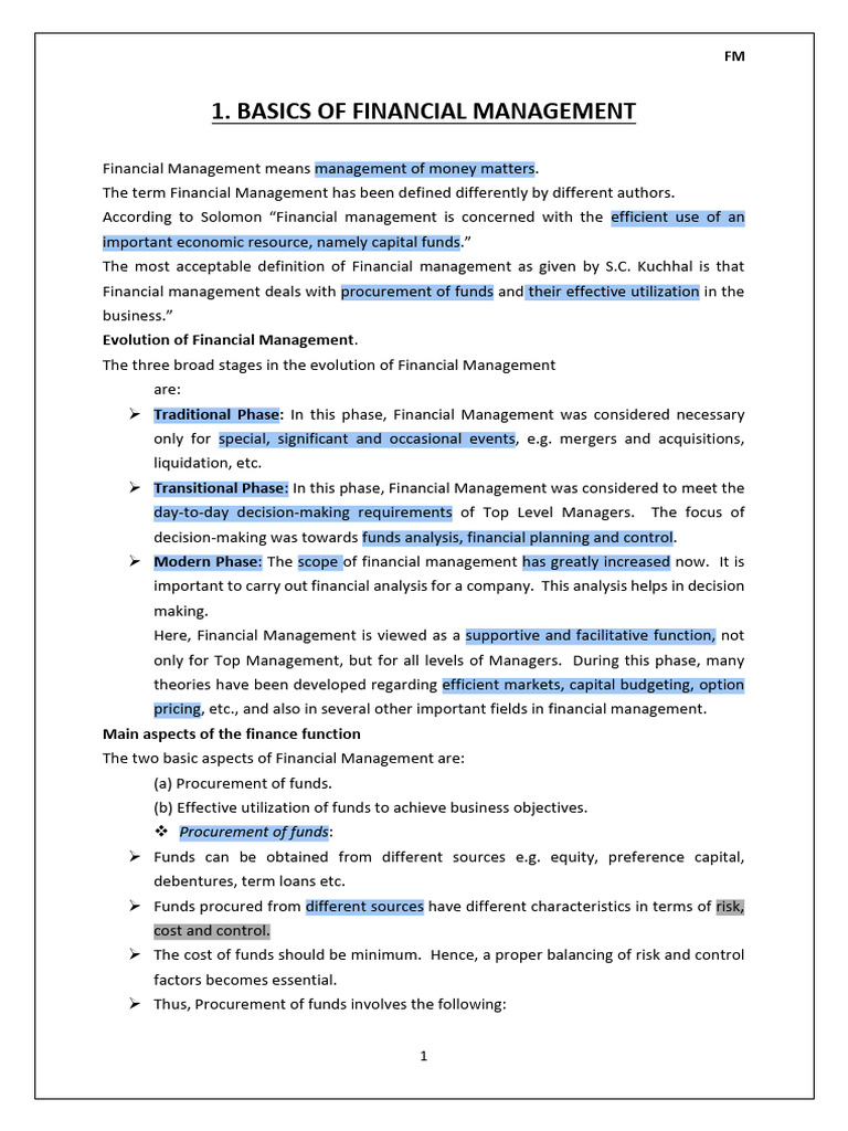 Financial Management | PDF