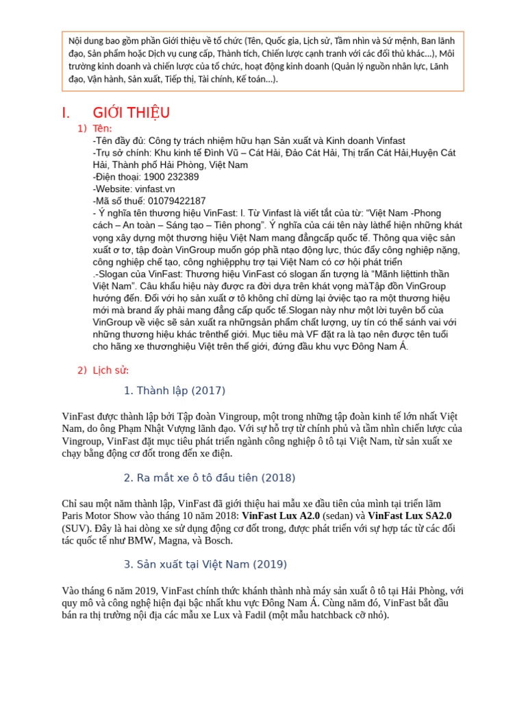 I. GI I Thi U: 1. Thành lập (2017) | PDF