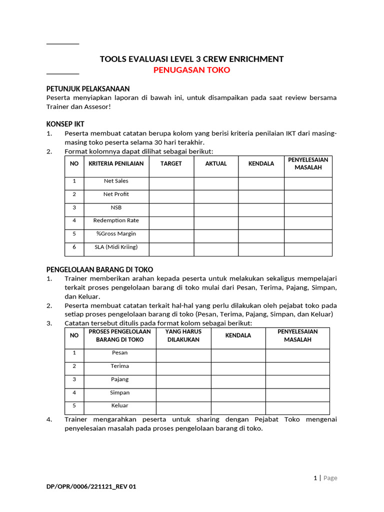 Penugasan Toko | PDF | Negocios