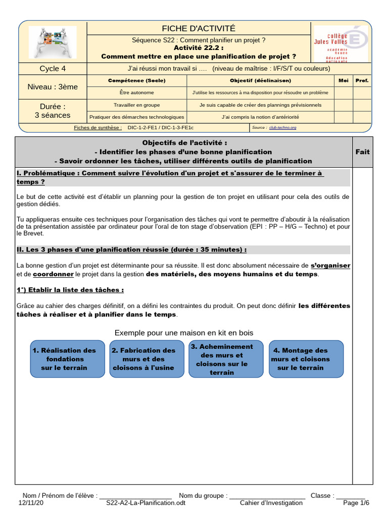 S22-A2-La-Planification (1) | PDF