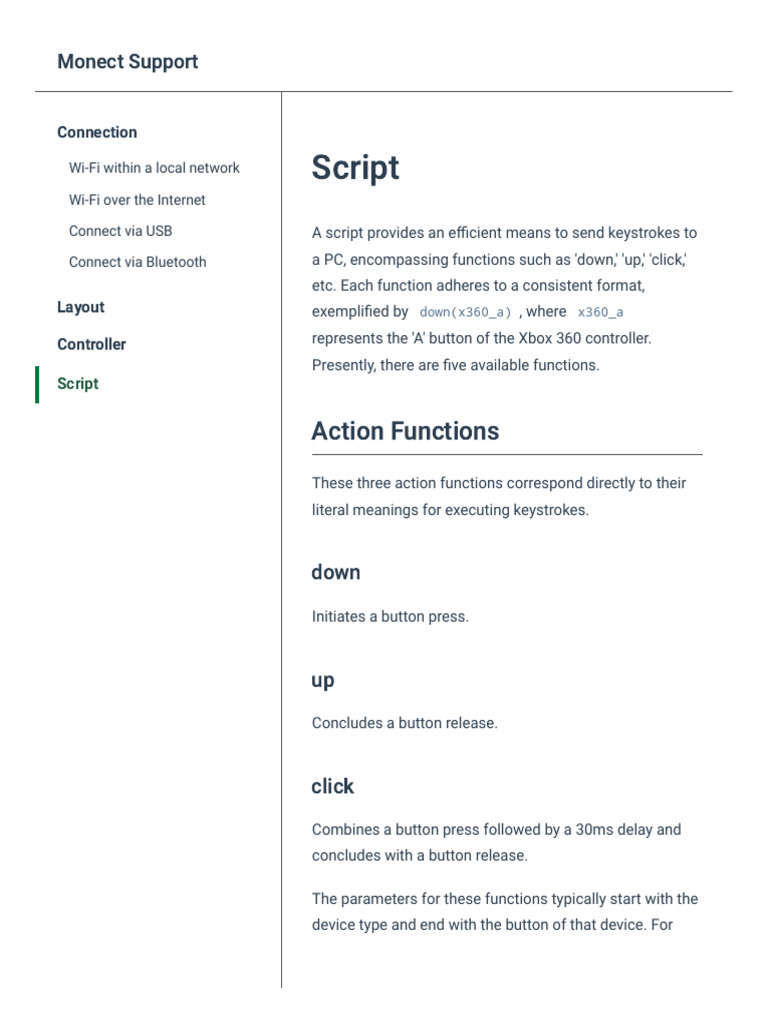 Script _ Monect Support | PDF