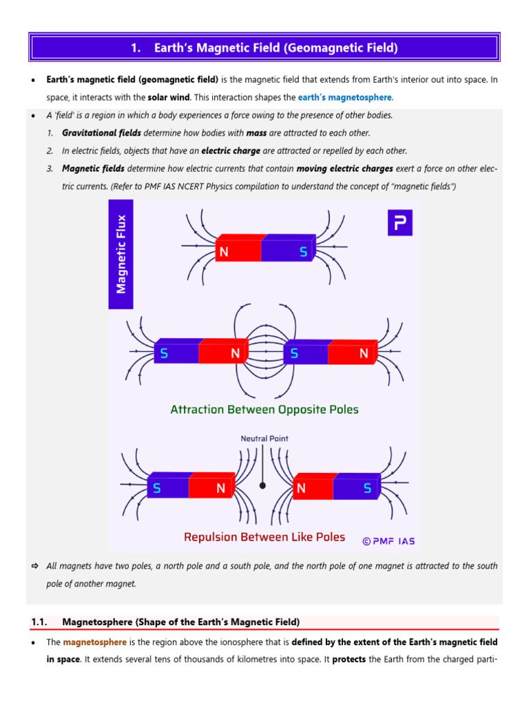 2.02-Earth's Magnetic Field | PDF