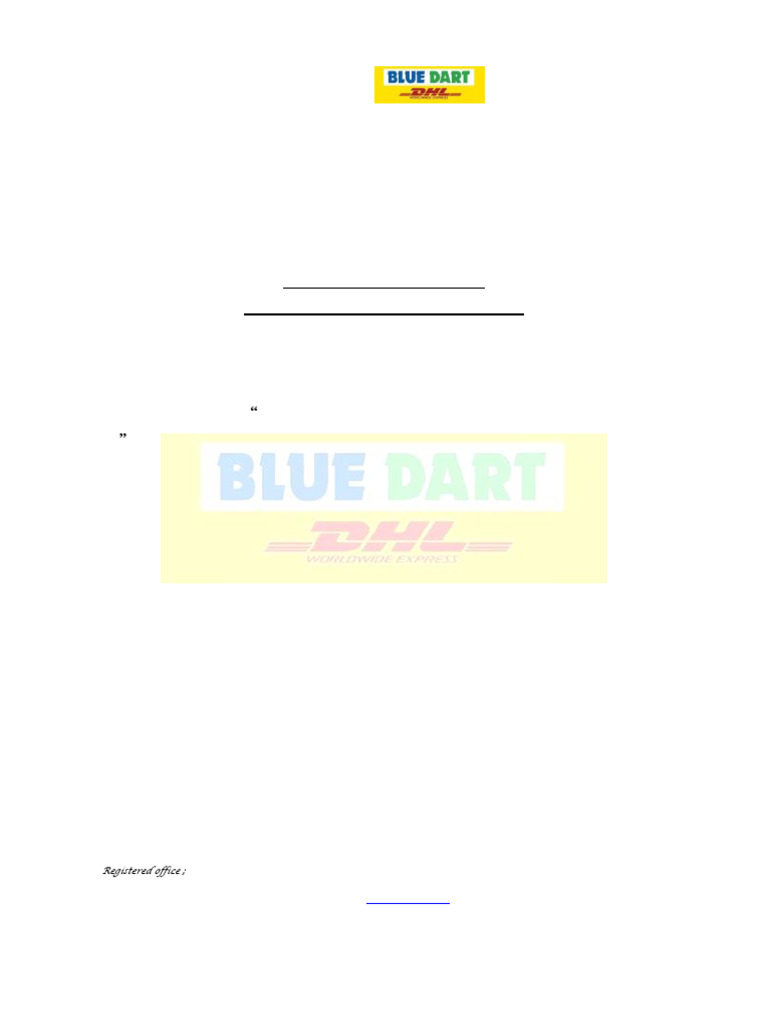 Bluedart Amith | PDF