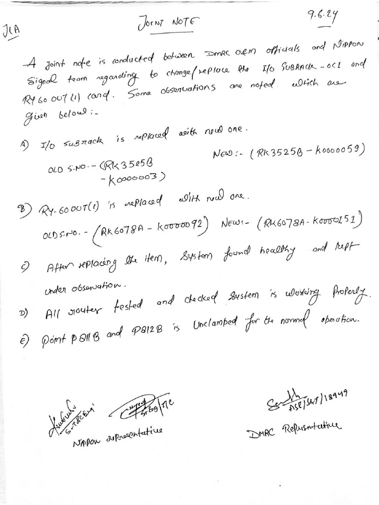 Annexure 2- Joint note _JLA090624 | PDF