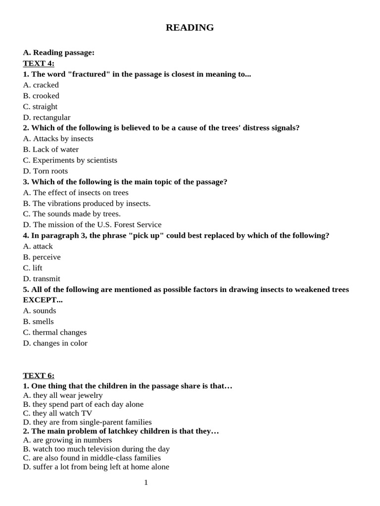 Đọc-Viết-Nghe B1 | PDF