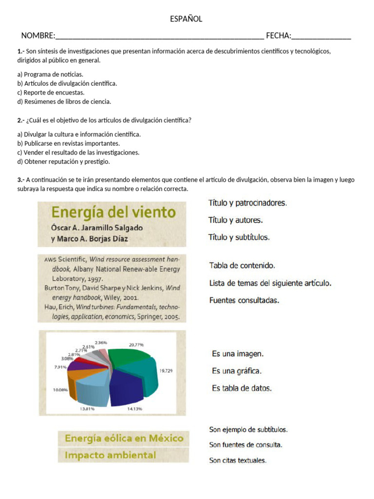 Español Tercer Trimestre | PDF