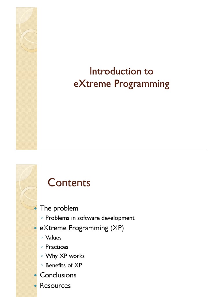 Introduction To Introduction To Extreme Extreme Programming Programming ...
