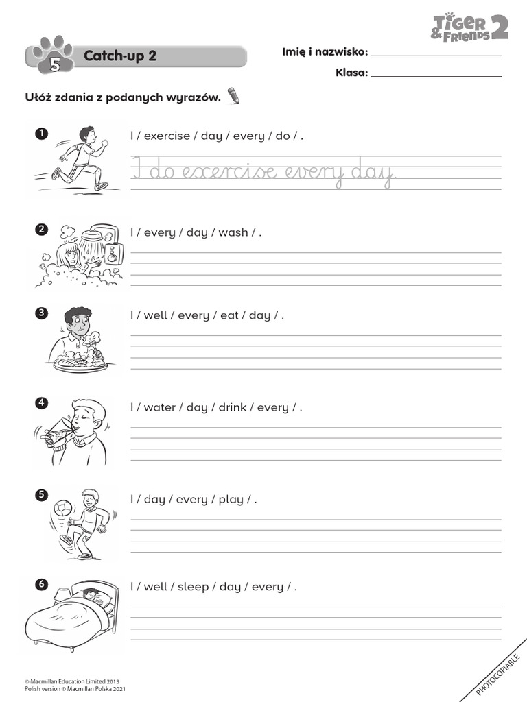 Tiger&Friends 2 TRF Unit 5 Catch-Up 2 | PDF