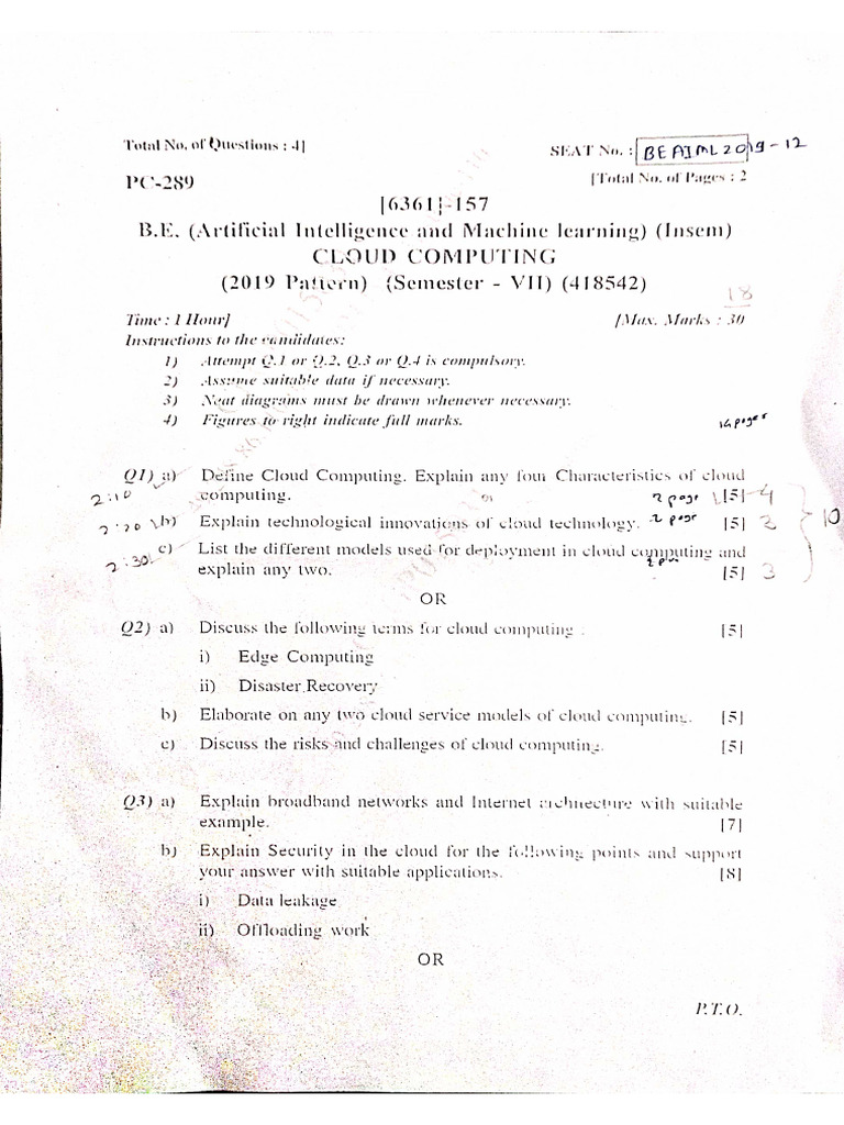Insem Paper (CC) 2024-25 | PDF