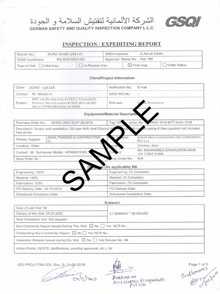 ATTACHMENT 03- Sample Test reports | PDF