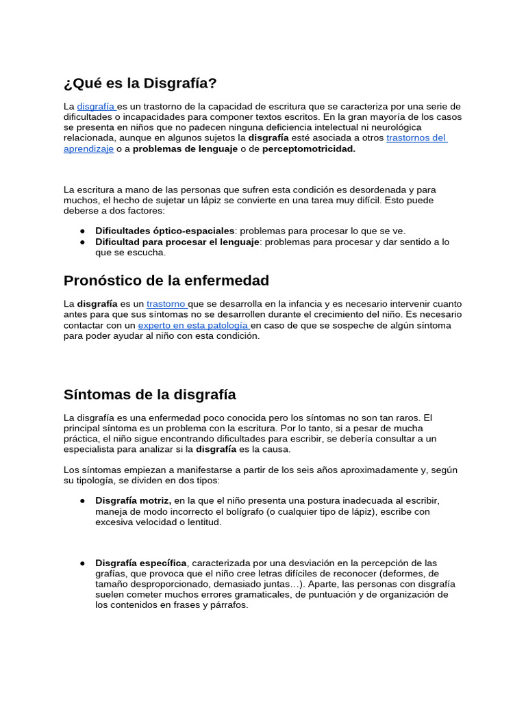 Definición de Disgrafia | PDF | Crecimiento personal y profesional ... Definición de Disgrafia | PDF | Crecimiento personal y profesional ...