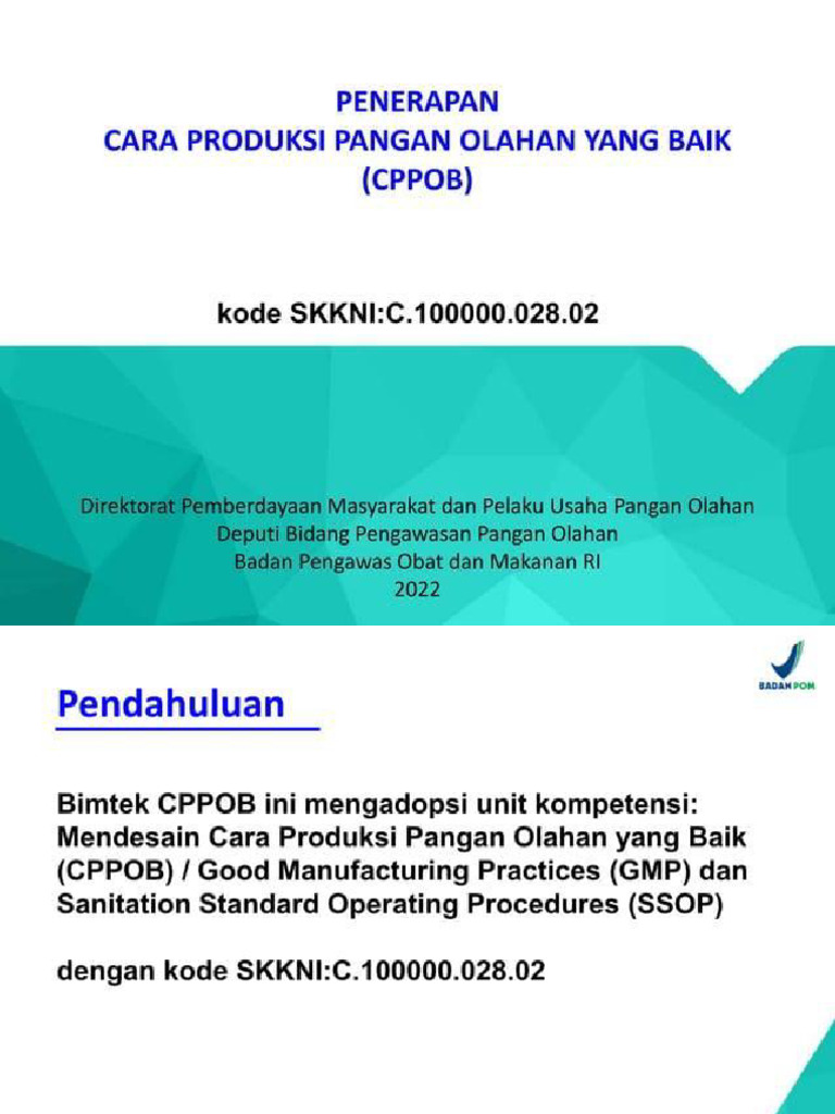 Materi Pkp-Penerapan Cppob | PDF