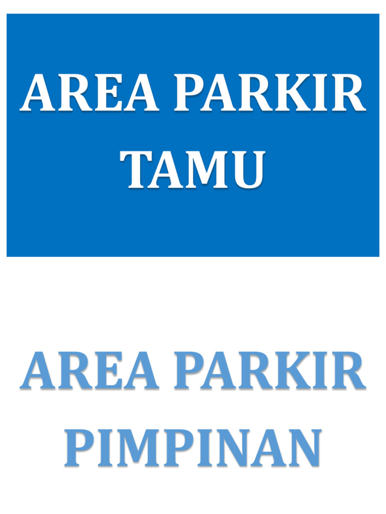 Area Parkir | PDF