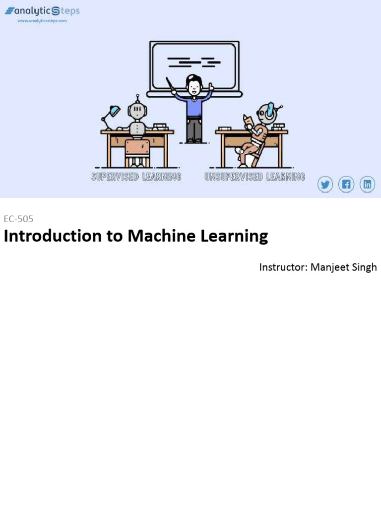 L1 Introduction To ML | PDF