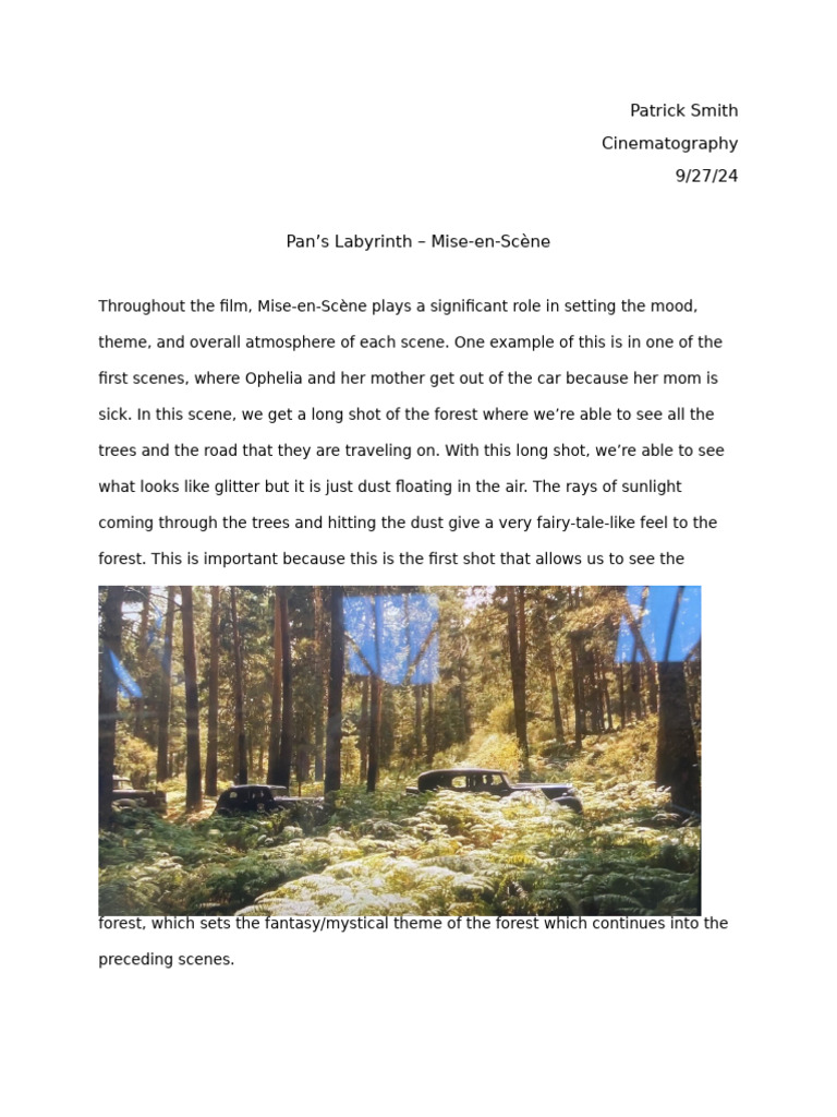 Cinematography - Mise en Scene Pan's Labyrinth | PDF