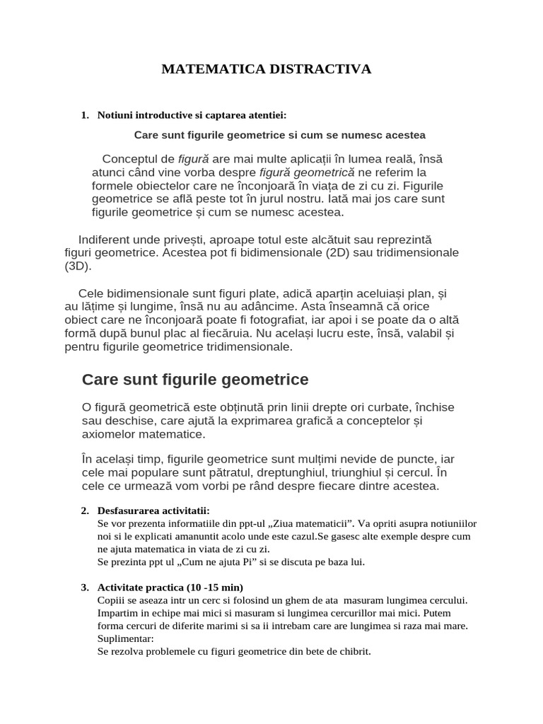 Matematica Distractiva-2 | PDF