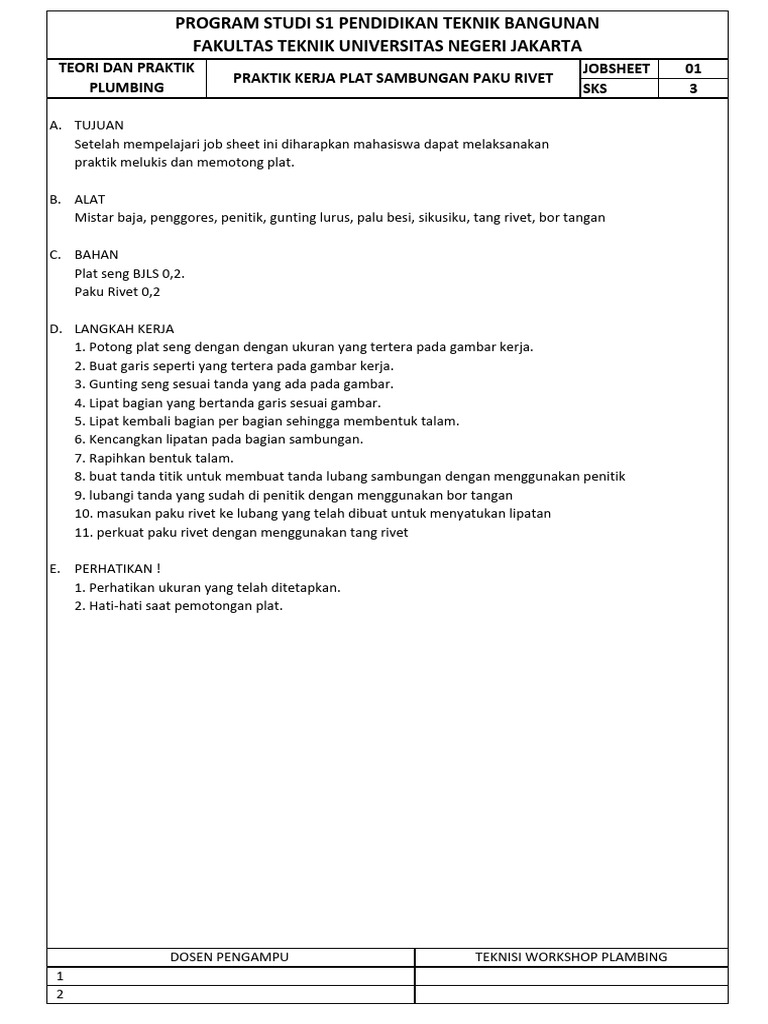 Jobsheet 1 | PDF