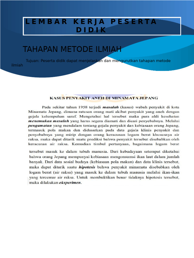 Lkpd Tahapan Metode Ilmiah Pdf