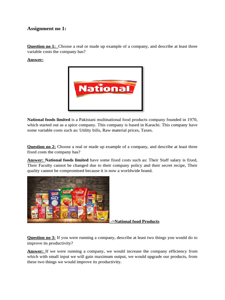 Assignment No 1-2 | PDF